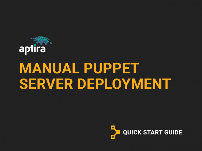 Quick Start Manual Puppet Server Deployment - Aptira